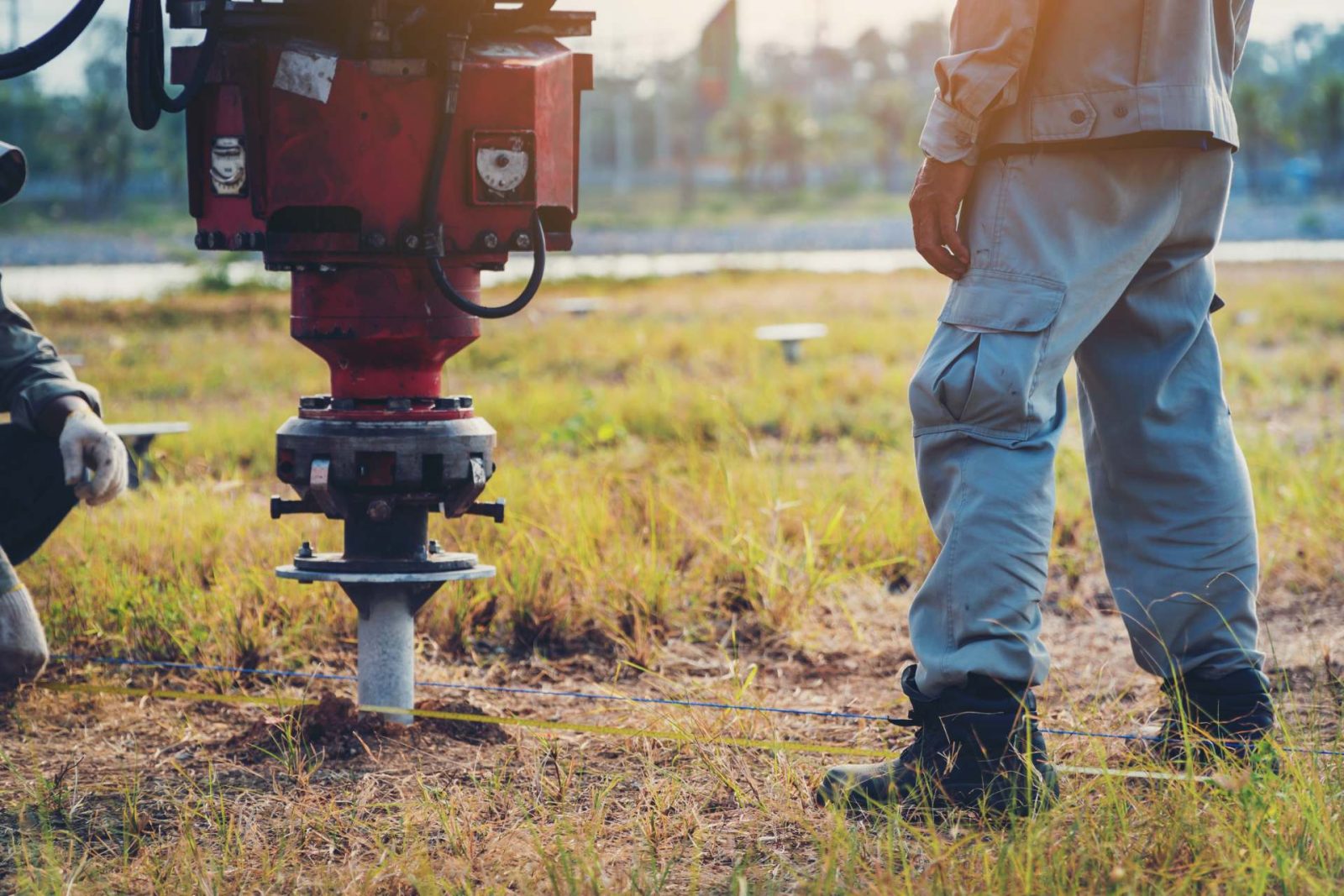 Ground Screw Installation Process | Stockport